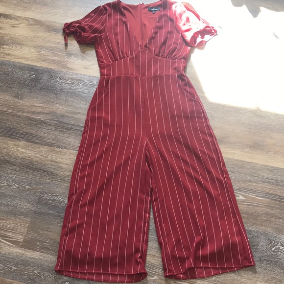 Lulus | Other | Lulus Red Culotte Jumpsuit | Poshmark